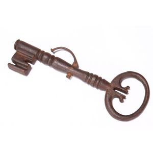 German Night Watchman Pistol-Key, 25cm - Firearms - Pistols - Militaria ...