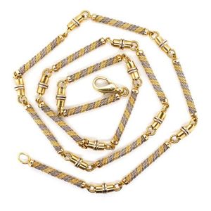 Gold barrel link neck chains - price guide and values