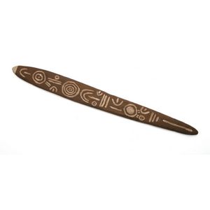 Aboriginal Message Stick with Ochre Coating - Aboriginal - Art - Tribal