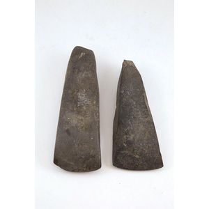 Exceptional Large Toki Adzes - 25.5cm and 22.5cm - New Zealand Maori ...