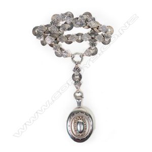 Antique Mayoral Chain and Locket with Diamond Links - Necklace/Chain ...