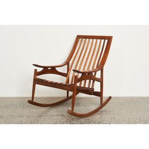Teak Organic Rocking Chair - Australian - Furniture - Post 1950