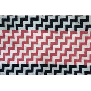 Manatunga Blanket: Poutama Stairway to Heaven in Red and Black - New ...
