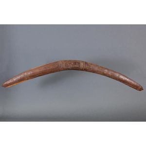 Engraved Boomerang from Southern Australia - Aboriginal - Artefacts ...