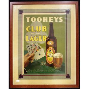 Toohey's Poster Framed - 55cm x 44cm - Prints - Posters - Art