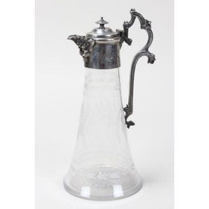 Bracken Cut Crystal Claret Jug with Silver Plate - Jugs & Ewers ...