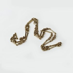 9ct. Gold Chain with Barrel & Knot Links - Necklace/Chain - Jewellery