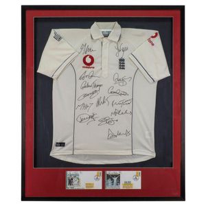 Signed England Test Team Shirt with 14 Signatures - Sporting - Cricket ...