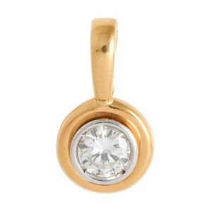 1ct Diamond Enhancer Pendant in 18ct Two-Tone Gold - Pendants/Lockets ...
