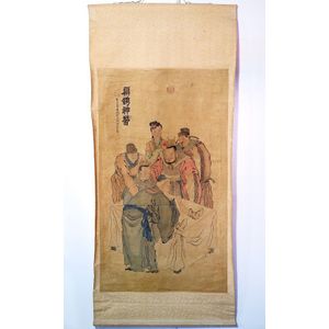 Bian Que: Ancient Chinese Medicine Scroll Painting - Art - Oriental
