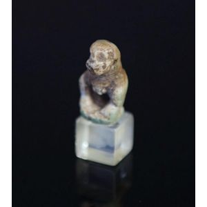 Egyptian Monkey Amulet - 26th Dynasty c.600 BC - Egyptian - Antiquities