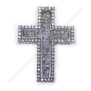 Multi-Diamond Cross Pendant, 2.75ct TDW - Pendants/Lockets - Jewellery