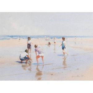 Fossicking for Treasure - Watercolours, Other Works on Paper - Art