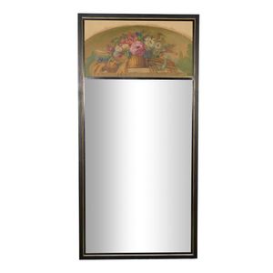 Stuart Rattle Pier Mirror with Floral Design - Mirrors - Overmantlel ...