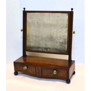 Regency Ebony Inlaid Dressing Table Mirror - Mirrors - Cheval/Dressing ...