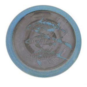Fish Plate by Peter Stichbury - New Zealand Potters & Themes - Ceramics