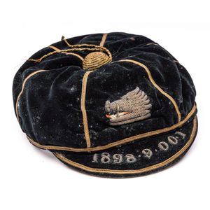 Tonbridge School Antique Rugby Cap Displayed in Glass Case - Sporting ...