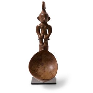 Ifugao Wooden Ceremonial Spoon with Human Figure Finial - S/E Asia ...
