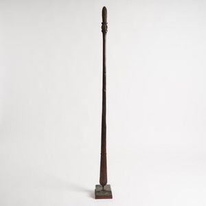 Fine Taiaha on Custom Stand from Private Collection - New Zealand Maori ...