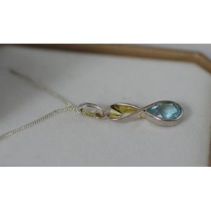 Silver Blue Stone Pendant in Box by Angus & Coote - Pendants/Lockets ...