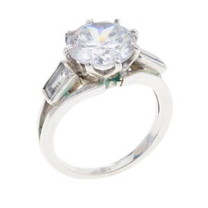 Faux Diamond Solitaire Ring - Rings - Jewellery