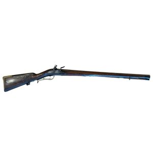 Antique German Flintlock Sporting Rifle with Hexagonal Barrel and Case ...
