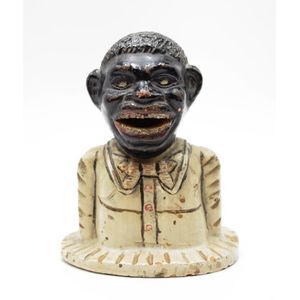 Vintage Black Man Pottery Money Box, "Jolly" Mark, 17cm Height - Money ...