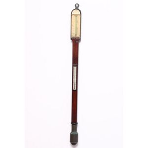 19th Century W. Murphy Rosewood Marine Barometer with Ivory Plaque ...
