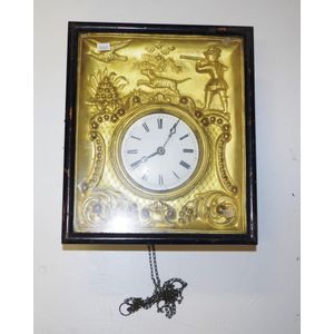 Black Forest Picture Frame Clock with Gilt Metal Dial - Clocks - Zother ...