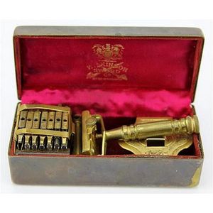 Wilkinson 7-Day Razor Set in Brass Case - Personal Grooming & Hygiene ...