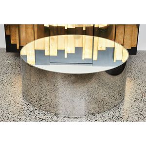 Mirrored Steel Drum Coffee Table by Iain Halliday - Australian ...