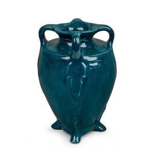 Harvey School Pottery Vase with Turquoise Glaze, Queensland Origin ...