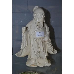 Chinese Pottery Man Figure - 27cm - Ceramics - Chinese - Oriental