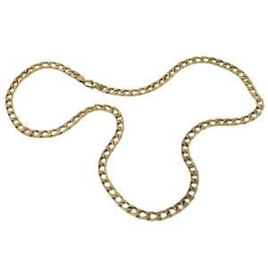 9ct Solid Yellow Gold Curb Link Chain Necklace, 61cm - Necklace/Chain ...