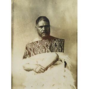 Maori Men in Carnell's Early NZ Photographs - Photographs - Printed ...