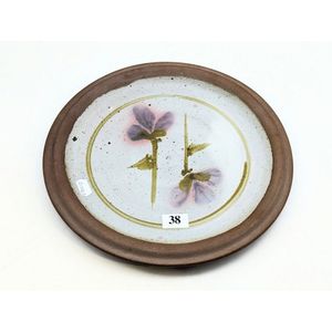Signed Milton Moon Pottery Glazed Plate, 26 cm Diameter - Moon, Milton ...