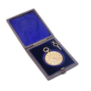 Victorian 18ct Gold Pocket Watch with Engraved Shield Design - Watches ...