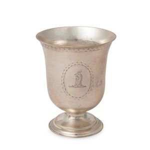 Hester Bateman 18th Century Silver Wine Beaker, Engraved Crest - Mugs ...