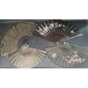 Vintage hand-held French and English lady's fans - price guide and values