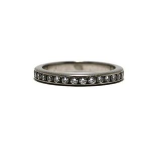 Platinum Diamond All-Round Band Ring with 31 Diamonds - Rings - Jewellery