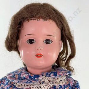 Antique Socket No. 7 Tin Head Doll with Minerva Head - Composition ...