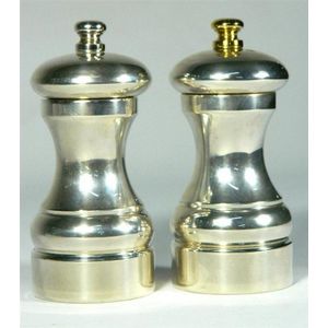London 2001 Sterling Silver Salt & Pepper Grinders - Condiment & Cruet ...