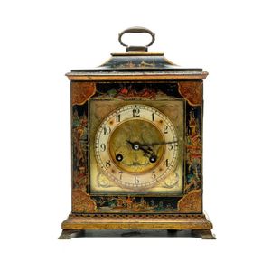 Chinoiserie Bracket Clock with French Mechanism and Key, 24cm - Clocks ...