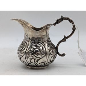Embossed Sterling Silver Milk Jug - Jugs & Ewers - Silver