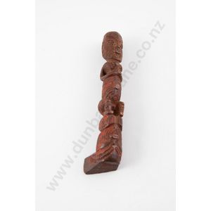 Vintage carved wooden Maori tokotoko (walking sticks) - price guide and ...