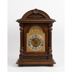 German Westminster Chime Bracket Clock, circa 1910, Walnut Case ...
