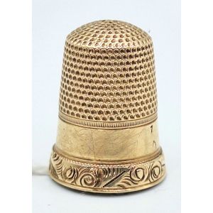 14ct Gold Decorative Thimble - Solid Gold (4.69g) - Sewing - Thimbles ...
