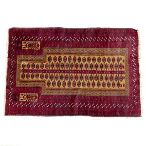 Baluchi Tribal Prayer Rug with Geometric Motifs - Rugs & Carpets ...