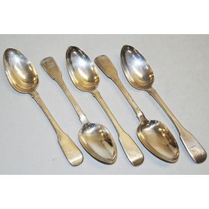 Antique fiddleback pattern sterling silver cutlery / flatware - price ...