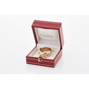 Cartier Trinity Ring, 18ct Gold, Interlocking Triple Band Design ...